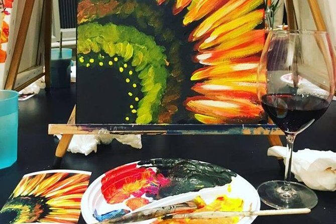 Paint & Sip in a 17th-Century Palazzo with Wine & Pizza - Food, Drink, and Atmosphere