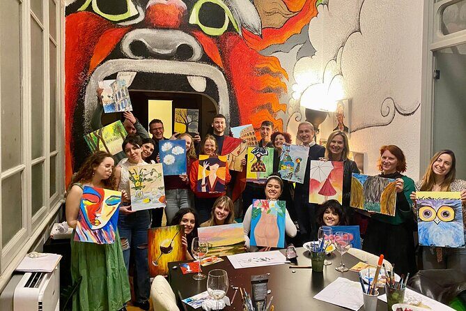 Paint & Wine Experience in Piazza Navona - Highlights of the Experience