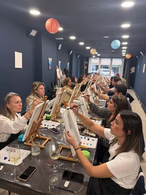 Paint & Wine in Barcelona: art, wine, and music in a unique atmosphere - Insight from Reviews