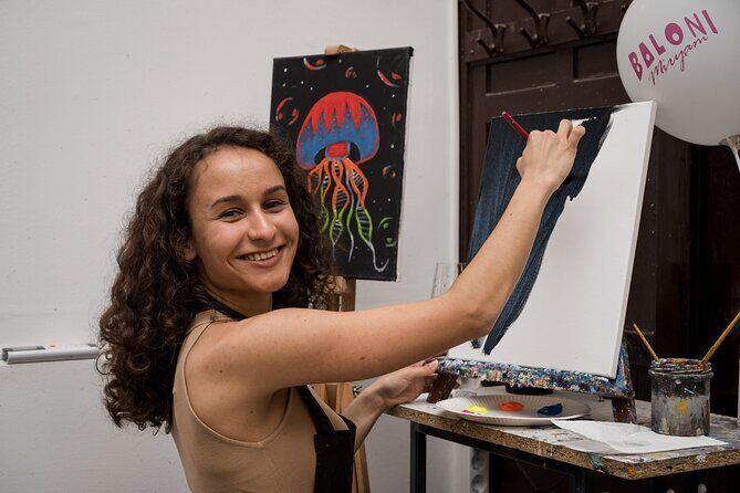 Painting party at Art Bottega - Paint & Wine Studio in Rijeka - An Honest Look at the Painting & Wine Experience