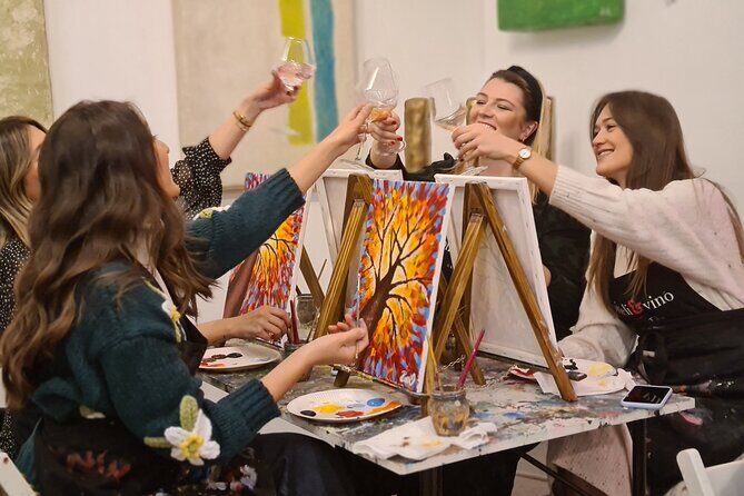 Painting party at Art Bottega - Paint & Wine Studio in Zagreb - Painting Party at Art Bottega – A Creative Night in Zagreb
