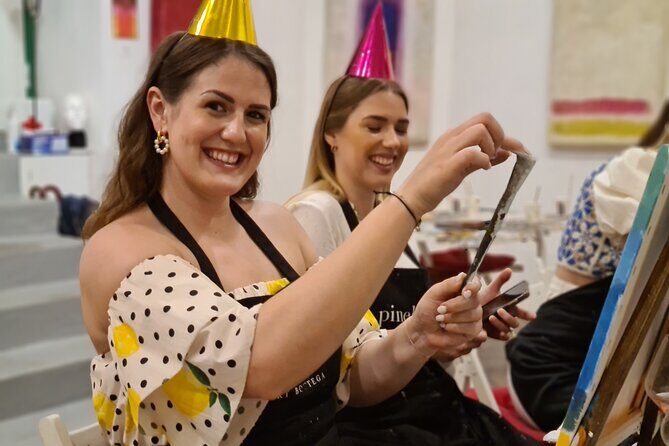 Painting party at Art Bottega - Paint & Wine Studio in Zagreb - The Sum Up