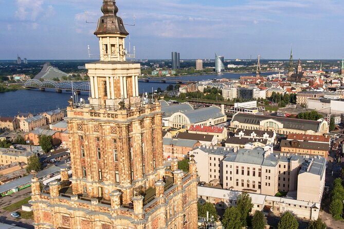 Panorama Riga top view of Riga City - Key Points
