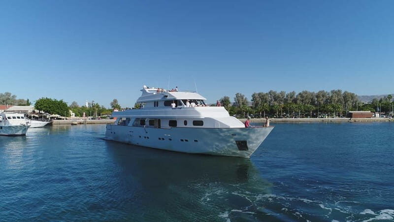 Paphos: Adults Only Cruise with Drinks, Food, Bus, Swim Stop - Key Points