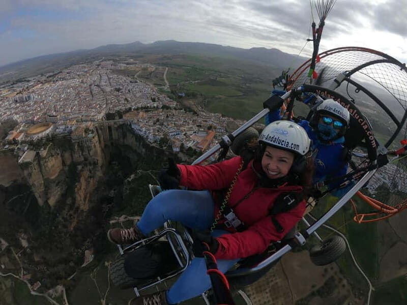 Paramotor flight in Ronda (Málaga), near Marbella - Key Points