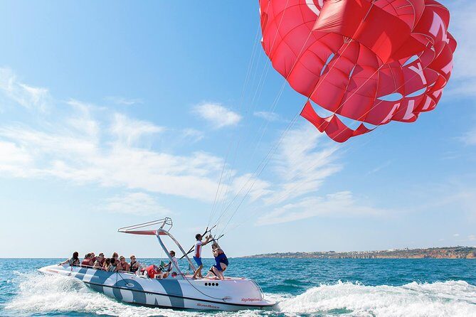 Parasailing from Albufeira Marina by Boat - Key Points