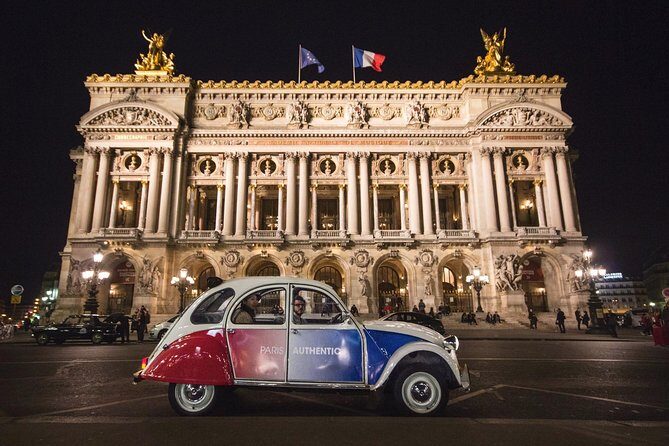 Paris and Montmartre 2CV Tour by Night with Champagne - The Itinerary: A Nighttime Tour of Paris’s Must-See Landmarks  