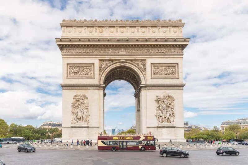 Paris: Arc de Triomphe Ticket & Big Bus Hop-on Hop-off Tour - A Day of Discovering Paris in Style
