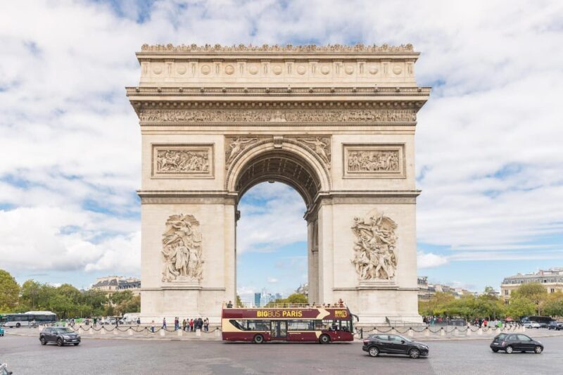 Paris: Arc de Triomphe Ticket & Big Bus Hop-on Hop-off Tour - Visiting the Arc de Triomphe