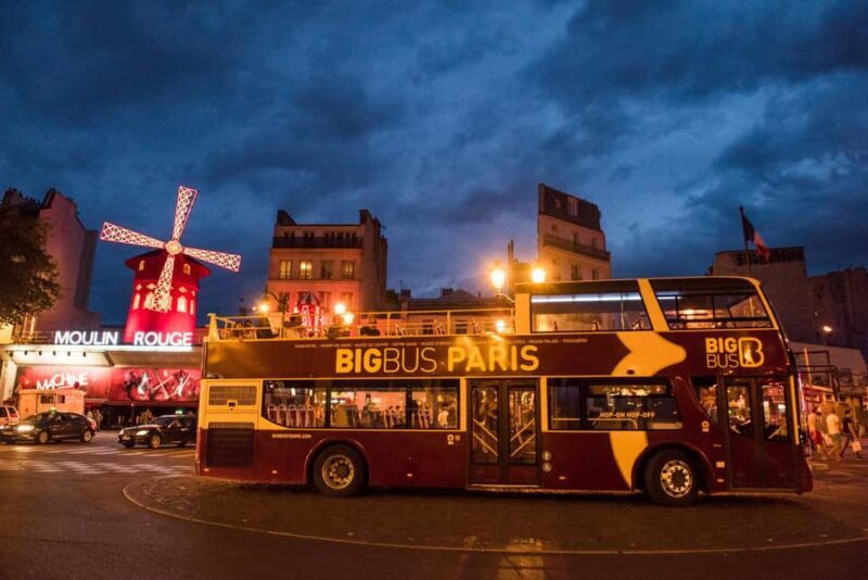 Paris: Big Bus Panoramic Night Tour by Open-Top Bus - Transportation, Timing, and Practicalities