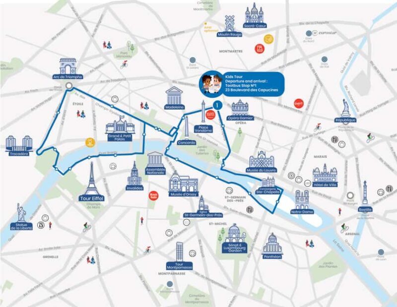 Paris: Tootbus Kids Bus Tour Experience - Key Points