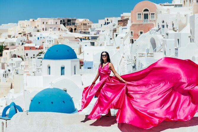 Photoshoot in Flying Dresses in Santorini - Final Words
