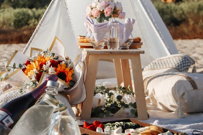 Picnic Tipi with Food and Drink - What to Expect from this Oceanfront Picnic