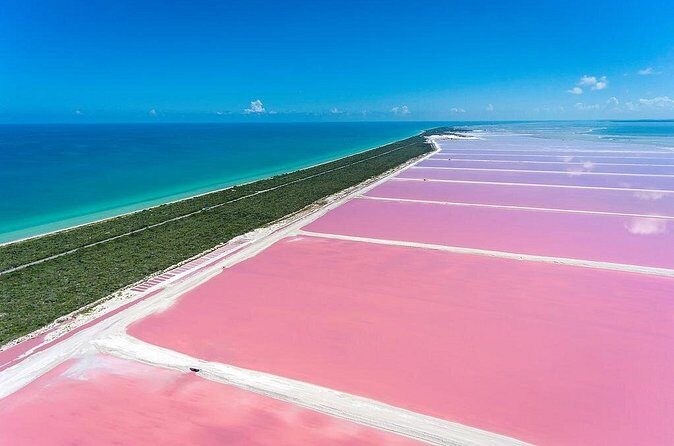 Pink Waters of Las Coloradas, Pink Flamingos and Colonial City of Valladolid, - Authenticity and Value