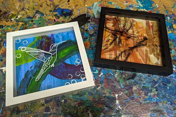Play with Paint Wildlife Shadow Box Art Class in Estes Park - The Weather Factor