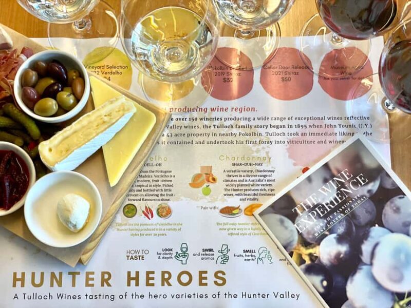 Pokolbin: Tulloch Hunter Heroes Wine Tasting & Cheese Board - The Sum Up