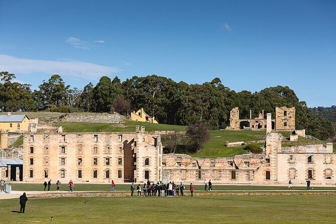 Port Arthur Full-day Guided Tour with Harbour Cruise and Tasman National Park - Transportation and Group Size