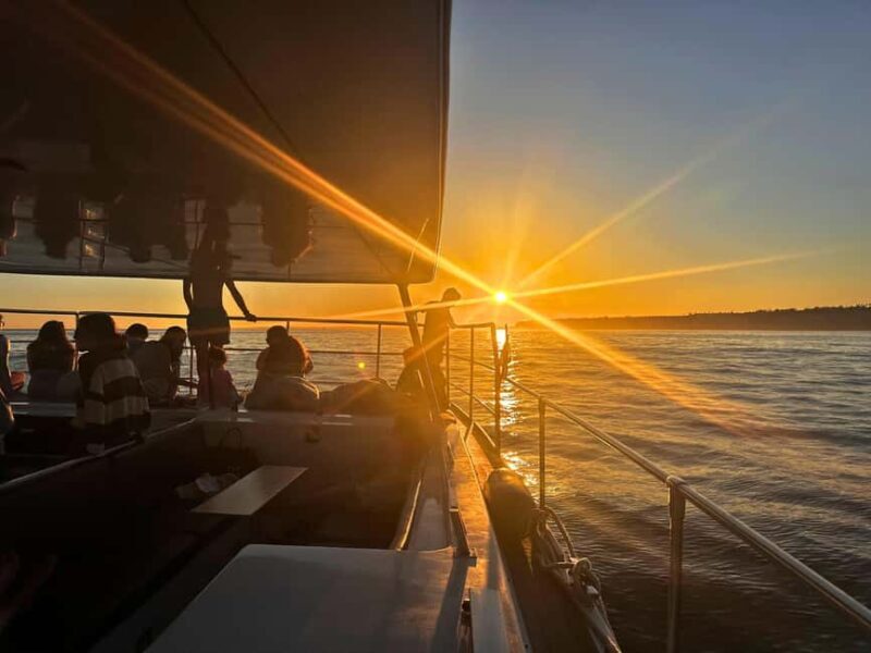 Portimao: SUNSET Benagil Caves Tour | Eco Catamaran - Key Points