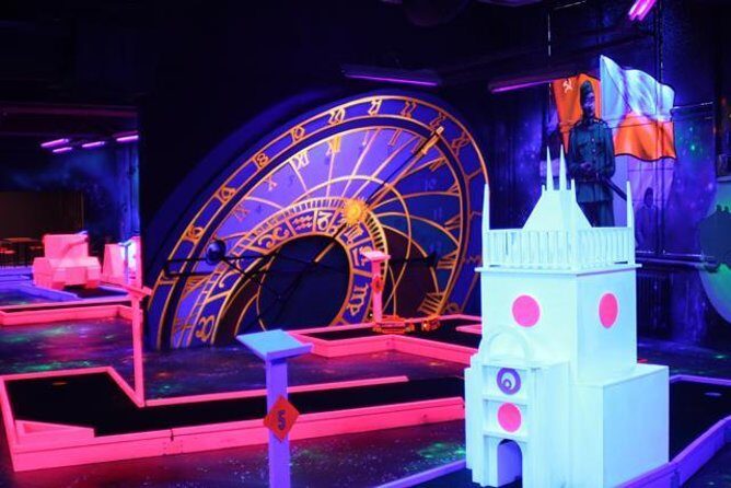 Prague Black Light Mini Golf Admission Ticket - Introduction