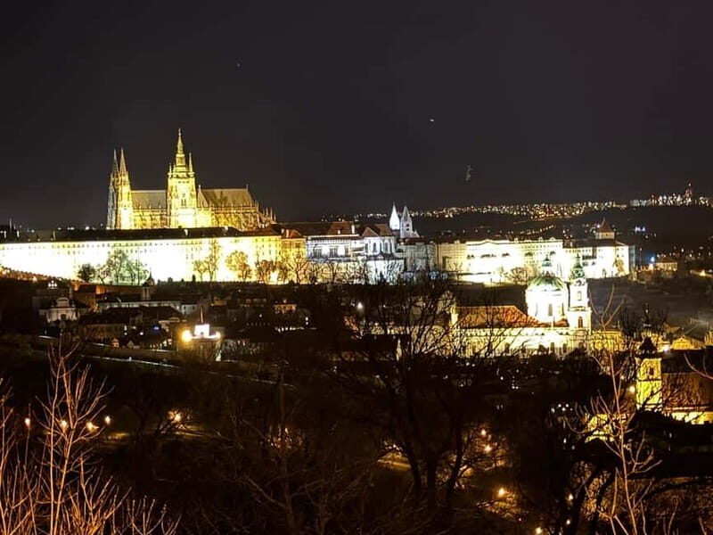 Prague: Night Walk through Prague Castle with City Views - Key Points  