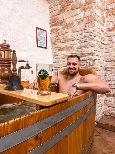 Prague: Ungelt Bernard Beer Spa with Beer & Optional Massage - What Is the Beer Spa Experience Really Like?