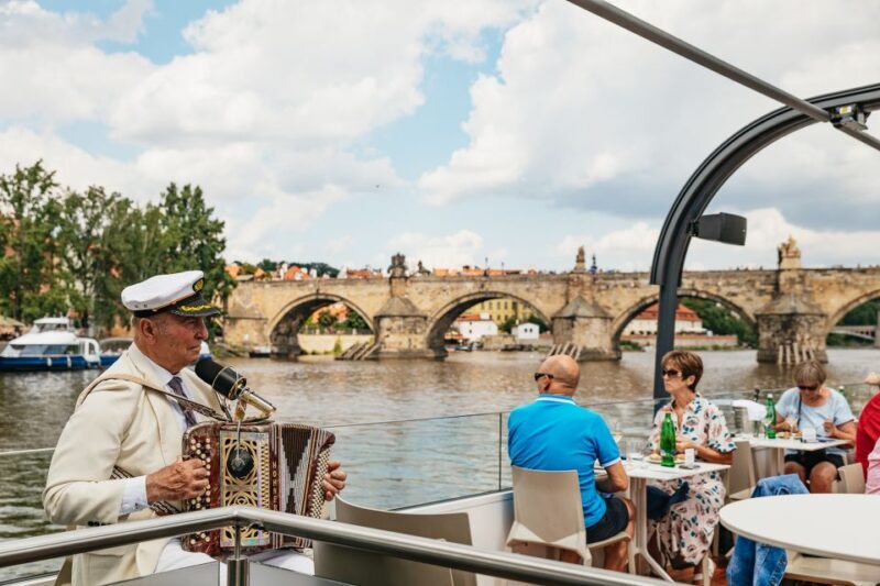 Prague: Vltava River Lunch Cruise in an Open-Top Glass Boat - The Sum Up
