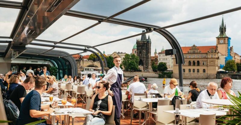 Prague: Vltava River Lunch Cruise in an Open-Top Glass Boat - FAQ