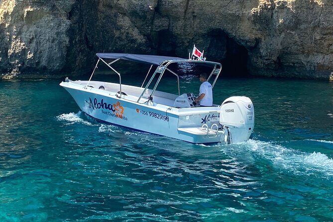 Private boat trip Comino, Crystal/Blue lagoon,Cave tour Malta - Key Points