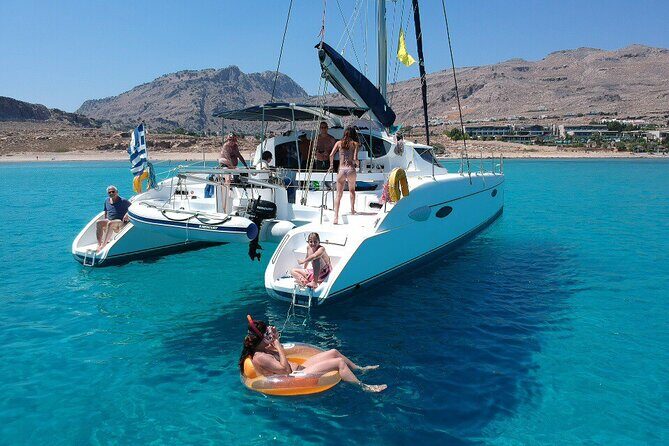 Private CATAMARAN daytrip - Lindos/ Rhodos with Lunch and drinks - Experience a Day on Rhodes’ Private Catamaran: A Deep Dive