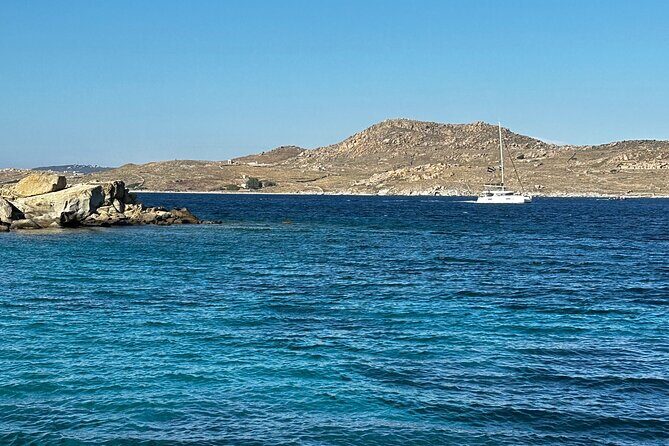 Private Cruise with Handmade Antique Boat around Mykonos-Full Day - Stop 4: Super Paradise Beach