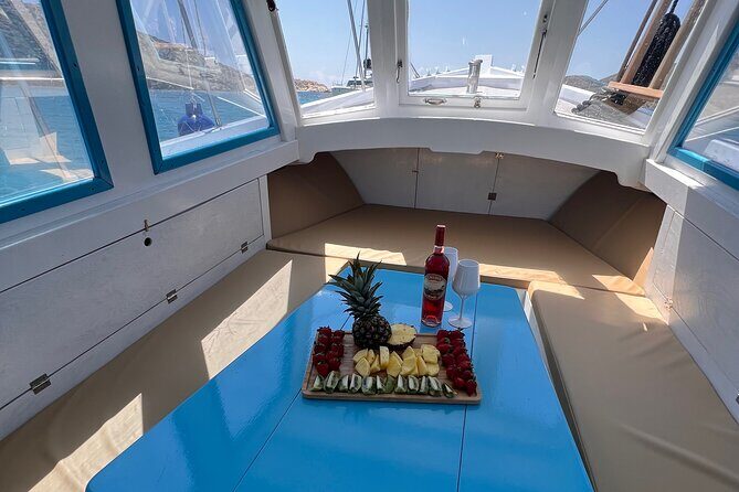 Private Cruise with Handmade Antique Boat around Mykonos-Full Day - Stop 7: Elia Beach and Kalo Livadi