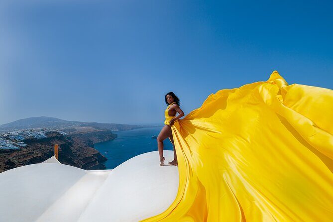 Private Express Flying Dress Photoshoot in Santorini  30 Minutes - The Ultimate Guide to the Santorini Flying Dress Photoshoot  