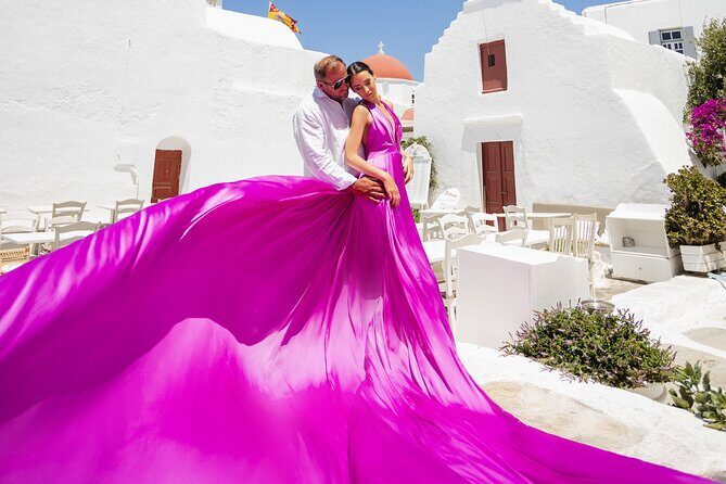Private Flying Dress Photoshoot in Mikonos - The Locations: Scenic, Iconic, and Distinctive