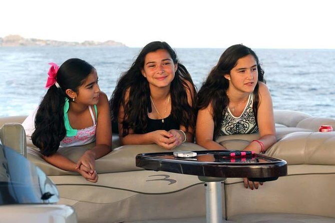 Private Luxury Pontoon Boat, Snorkel, Arch, Sunset & byond - Experience the Beauty of Cabo San Lucas on a Private Luxury Pontoon Boat