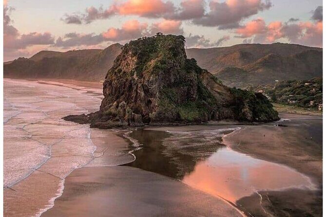 Private Piha Beach, Rainforest Adventure & Mt. Eden with Guide - Key Points