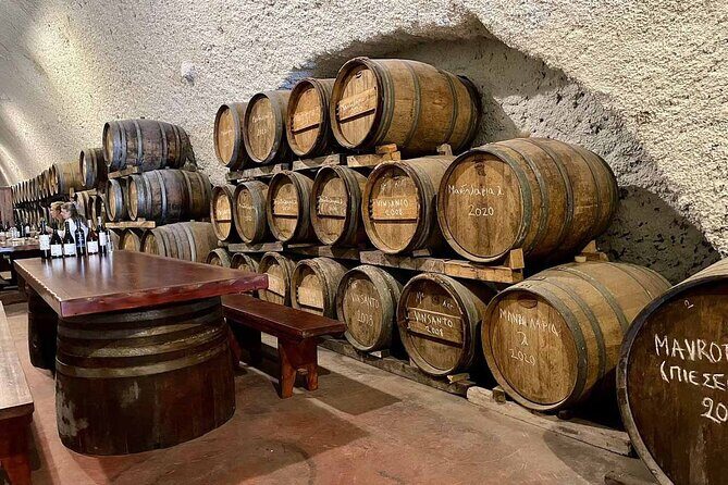 Private Santorini Wine Tour with 12 Wine Tastings and Dinner - The Sum Up