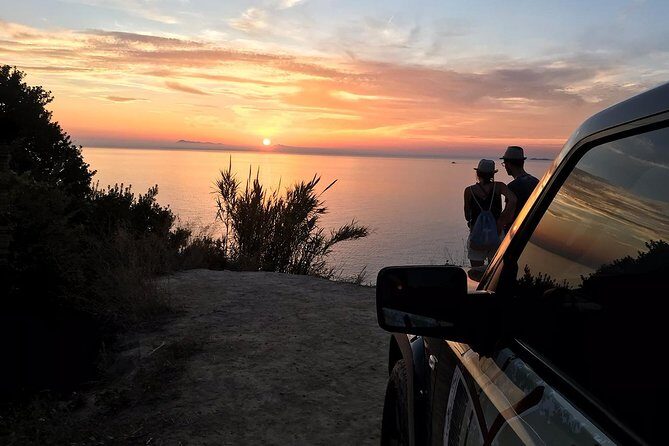 Private Sunset Jeep Safari in North West Corfu with Dinner - Key Points