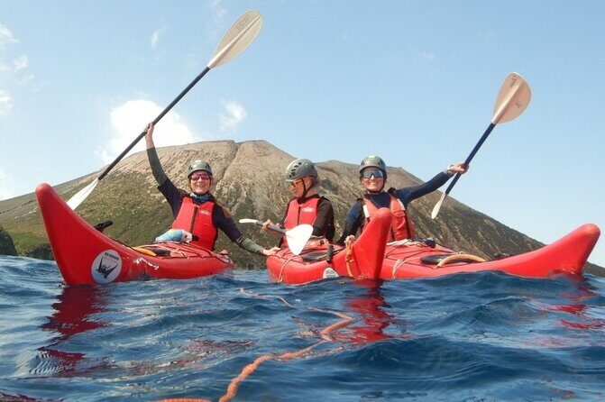 Private Tour explore Vulcano Island by Kayak & Coasteering - An Authentic Exploration of Vulcano Island’s Coasts and Caves