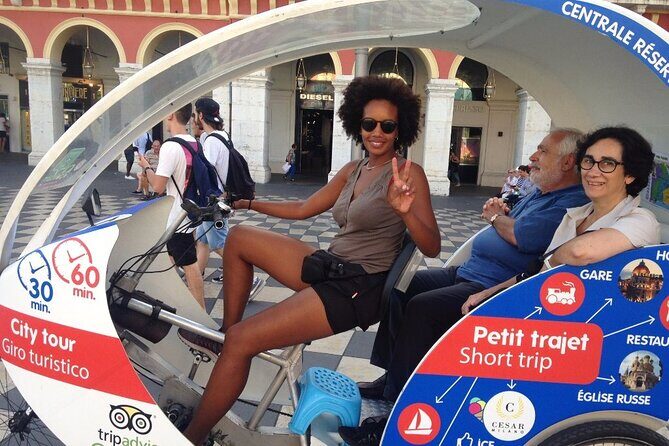 Private tour guide of Nice in electric taxibikes - An In-Depth Look at the Nice Electric Taxibike Tour