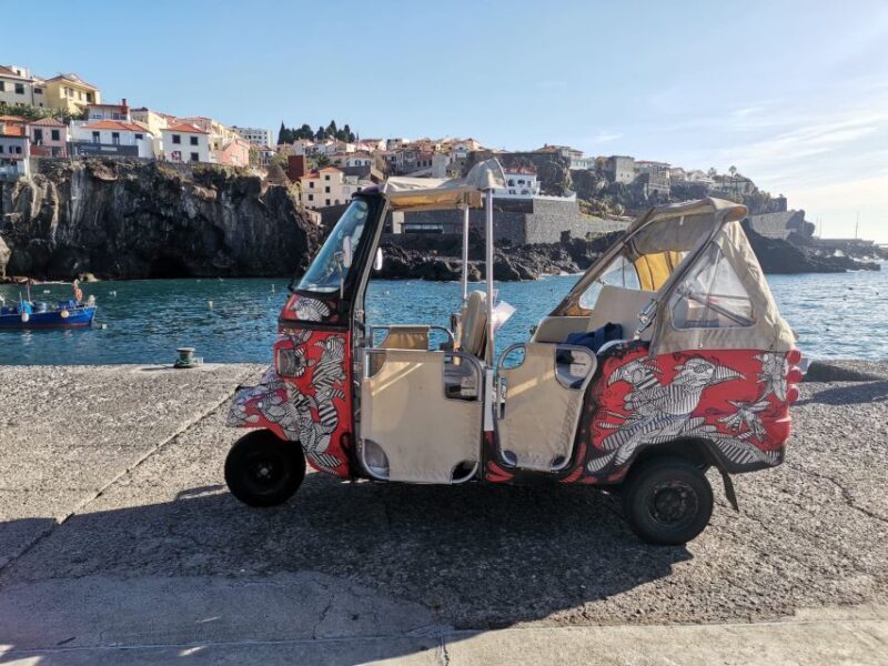 Private tour:Câmara de Lobos Churchill Bay Guided Tuk Tuk - An Authentic Look at Madeira’s Coastal and Village Charm