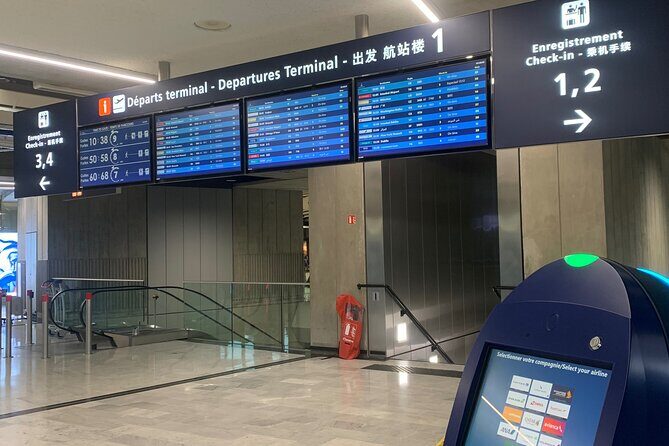 Private Transfer CDG Airport  Paris - One way - Key Points