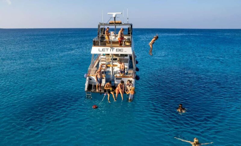 Protaras: Luxury Blue Lagoon Cruises 4H/Food/1 Drink/3 Swims - Key Points