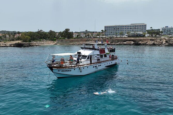 Protaras: Waterworld Value Cruise. 3 Swim Stops & slide! - Key Points
