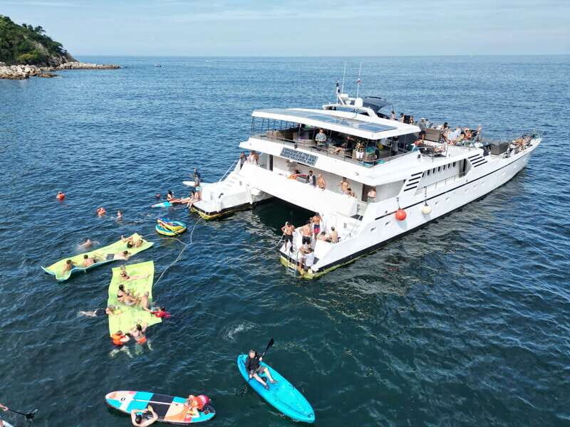 Puerto Vallarta: Yelapa Mega Yacht Cruise - Water Activities and Beach Time