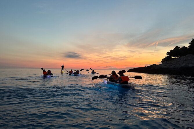 Pula: Sunset/Night-time Illuminated Transparent Kayak Tour - A Closer Look at the Itinerary