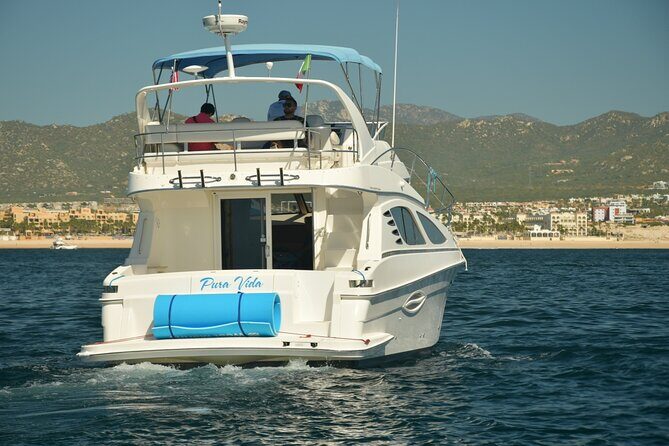 Pura Vida Yacht 42 FT with all inclusive service in Cabo - Key Points