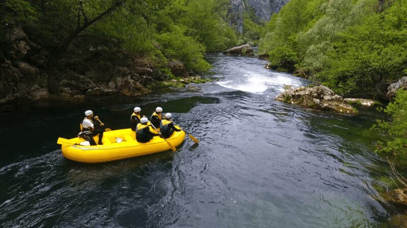 Rafting on the Cetina river - The River Paddle: 2.5 Hours of Action and Scenery