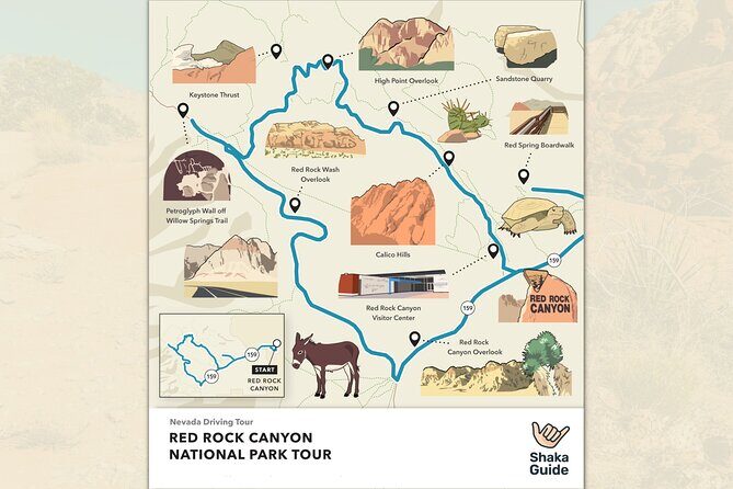 Red Rock Canyon Tour Self-Guided Drive Experience - Key Points