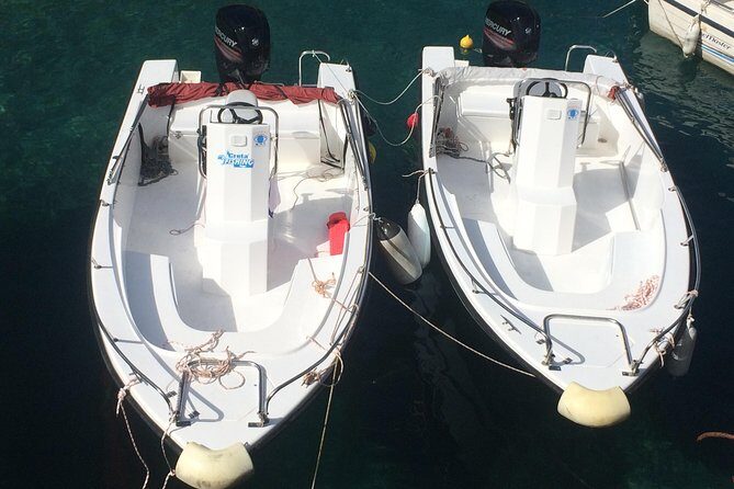 RENT A BOAT 5,5m - 30hp LICENSE FREE Chora Sfakion, Sfakia - The Experience in Detail