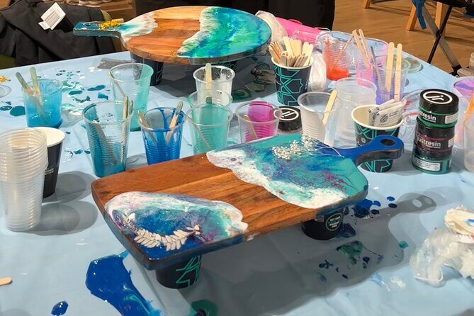 Resin Art Classes Sydney: Cheeseboards & Coasters - The Sum Up